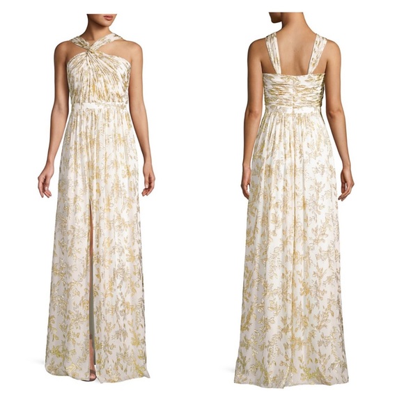 Rachel Zoe | Dresses | New Rachel Zoe Bella Metallic Floral Maxi Gown ...